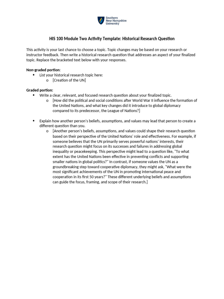 Historical Research Question Guide | PDF