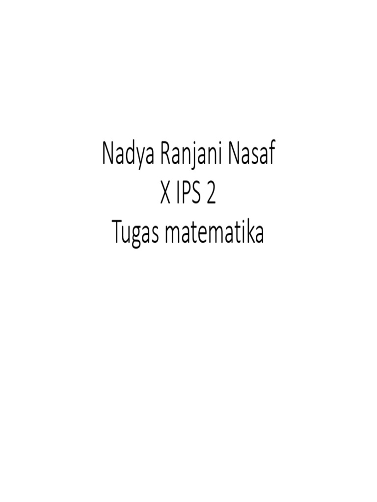 Nadya Ranjani Nasaf | PDF