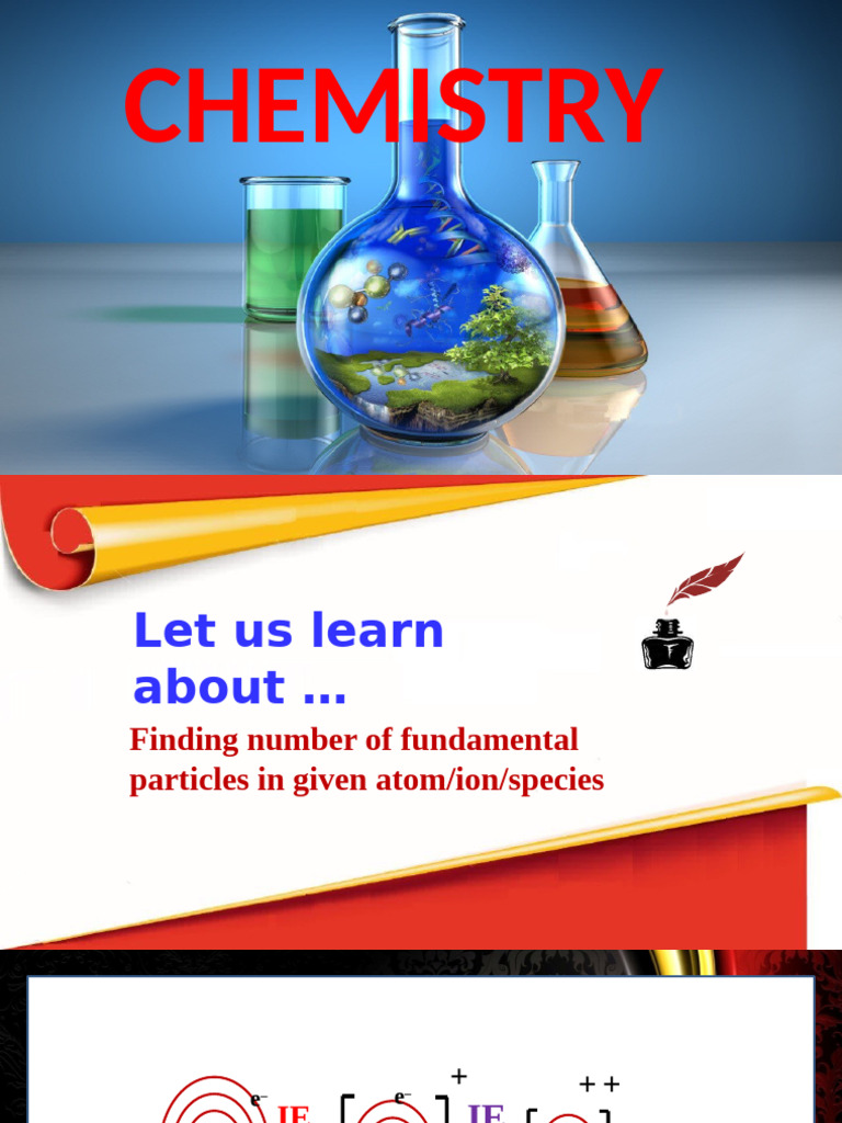 Fundamental Particles in Atoms and Ions | PDF | Ion | Proton