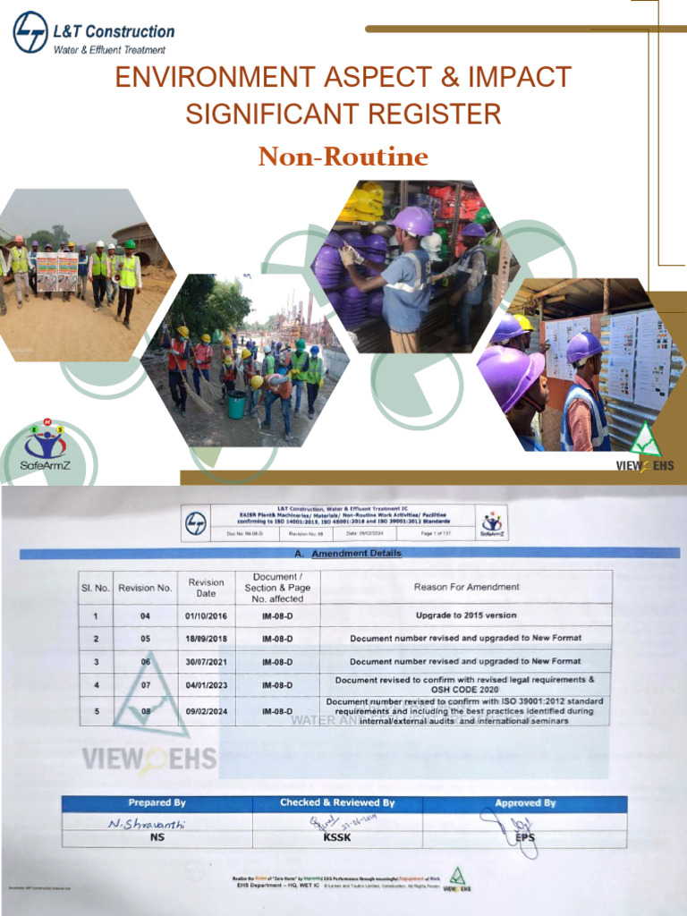 IM 08 D EAISR Non Routine PDF | PDF | Hazards | Risk Assessment