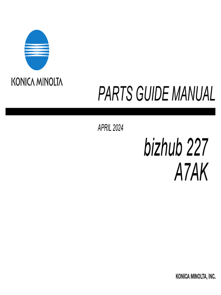 B227 Parts Manual April2024 | PDF