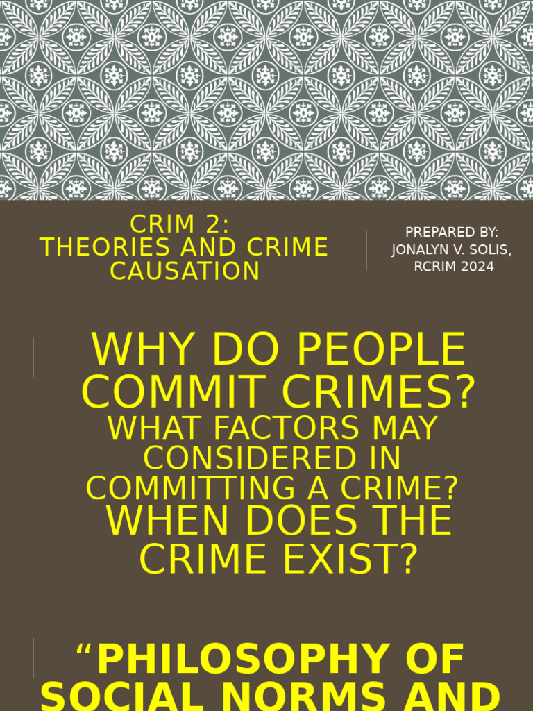 CRIM-2-LESSON | PDF | Crimes | Crime & Violence