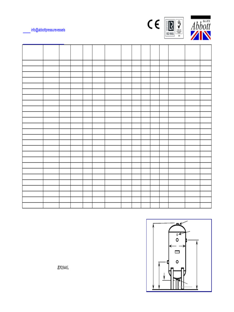 Vertical Air Receivers | PDF | Valve | Gas Technologies