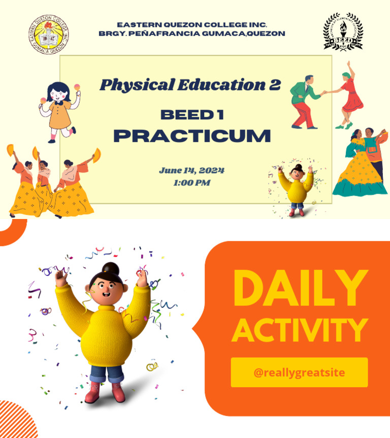 Physical Education 2 BEED 1 PRACTICUM | PDF