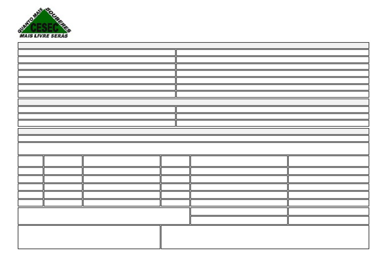 Registro de Atividades Escolares - Cesec | PDF