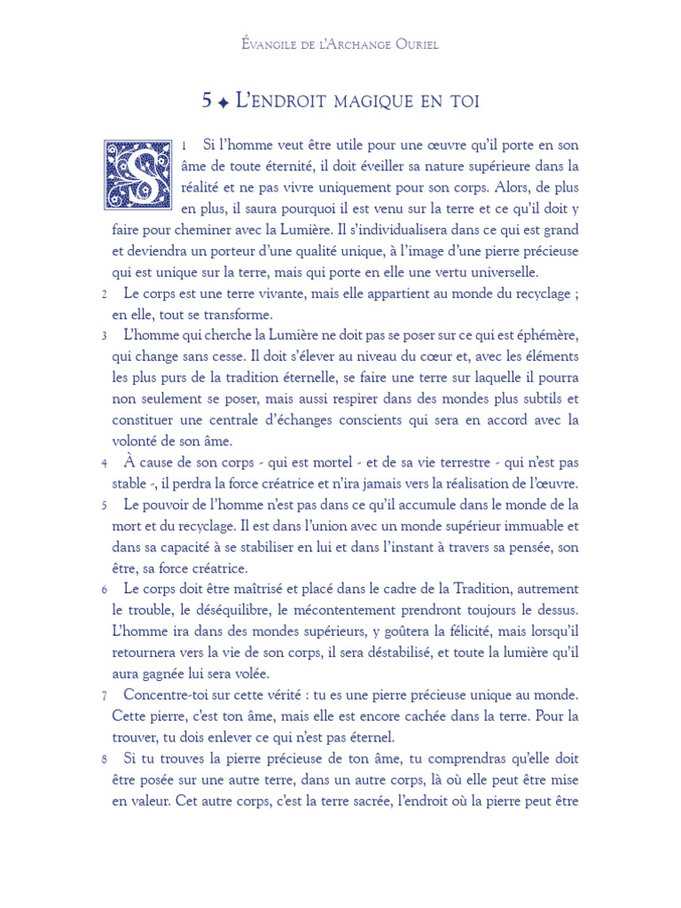 Évangile de l'Archange Ouriel | PDF | Âme