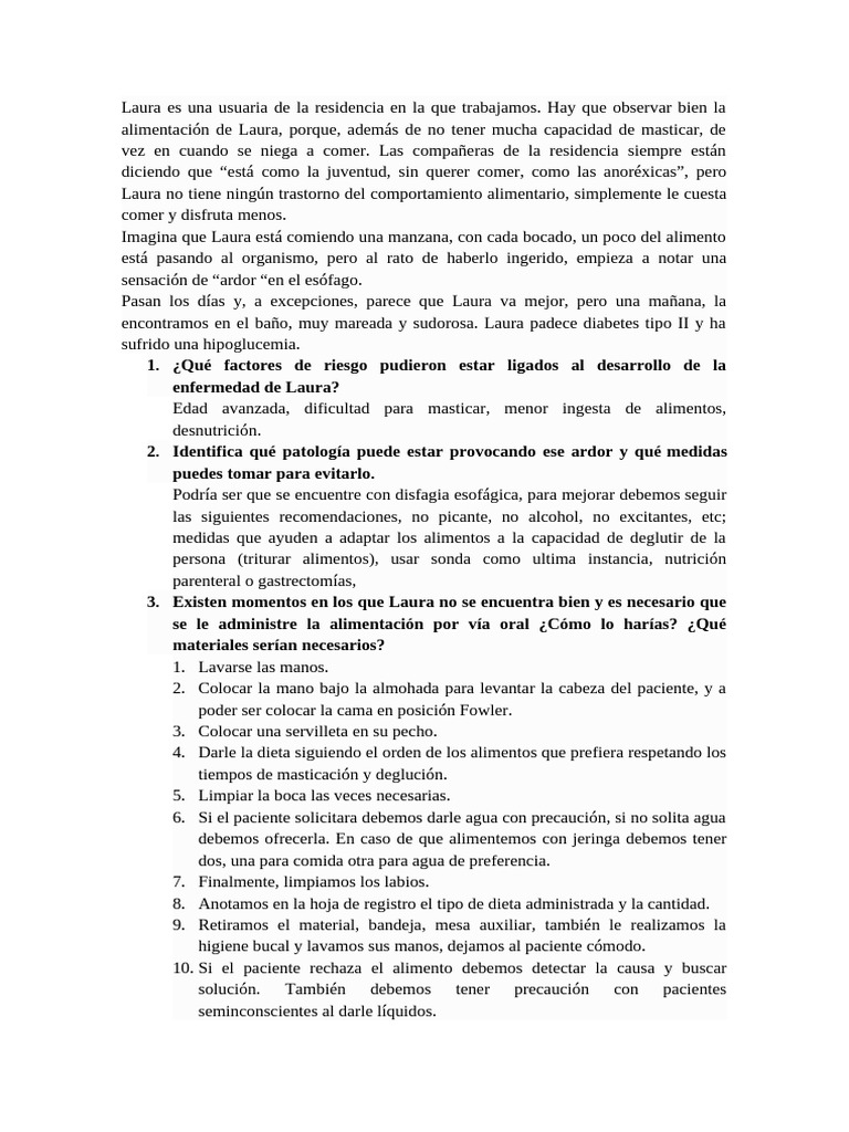 Actividad 2 Unidad 3 MF 1017 | PDF | Alimentos | Dieta