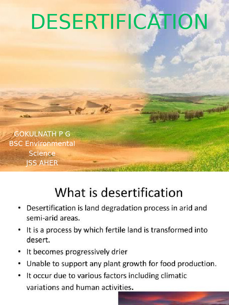 Desertification | PDF