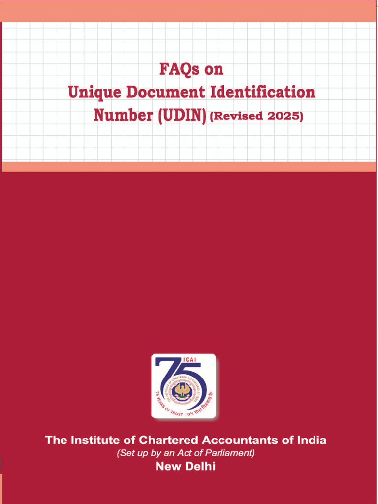 FAQs On UDIN (5th Edition) | PDF | Qr Code | Audit