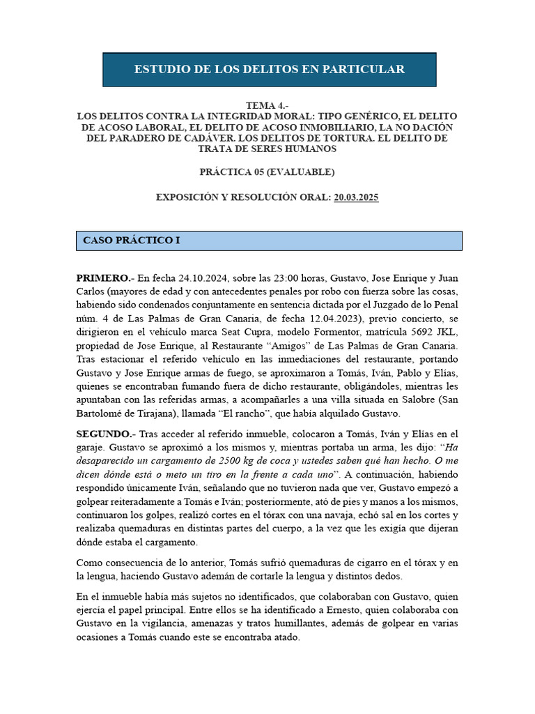 2025 - 05 Práctica Evaluable 2ºC - Tema 4 | PDF