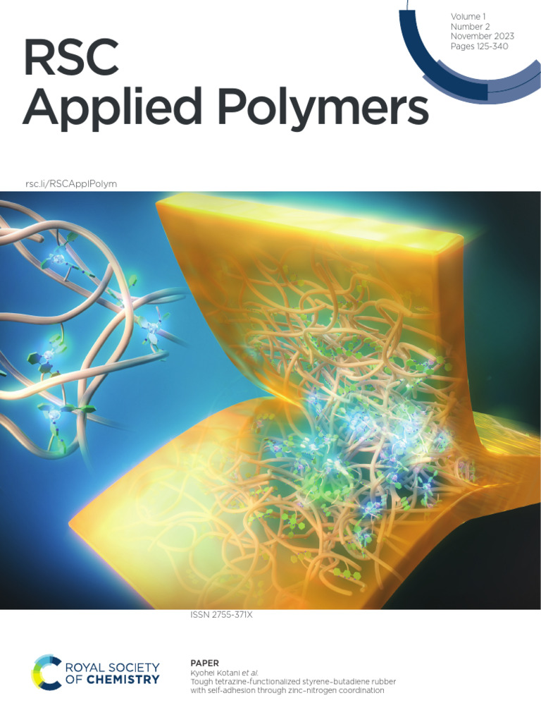Tough Tetrazine-Functionalized Styrene-Butadiene Rubber With Self ...