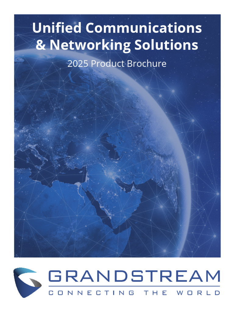 Grandstream 2025 Product Overview | PDF | Wireless Access Point | Wi Fi