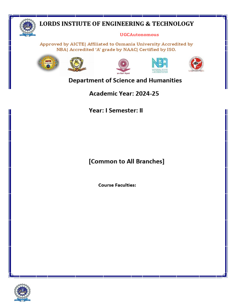 M-Ii-Qb-Cie-I Sem-Ii 2025-26 | PDF | Eigenvalues And Eigenvectors | Matrix (Mathematics)