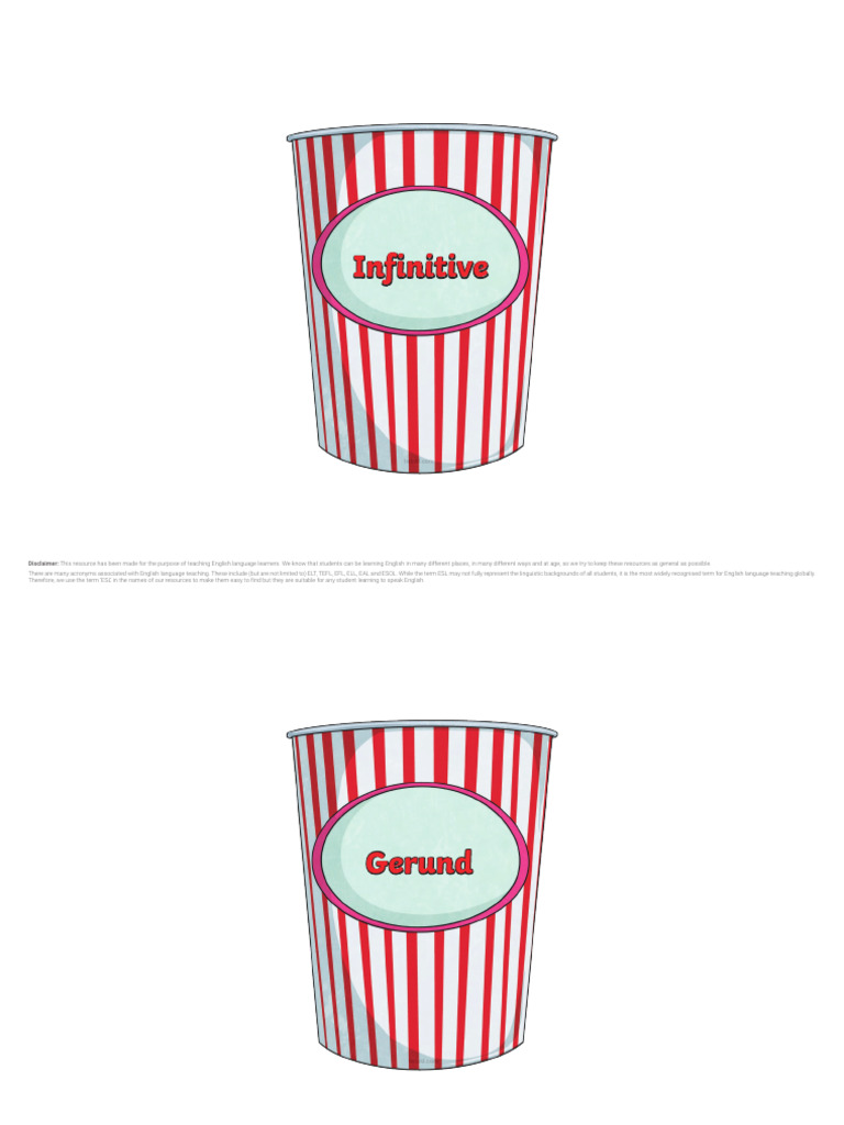 T 1728913259 Esl Grammar Popcorn Game Gerund or Infinitive Teens b1 Ver ...