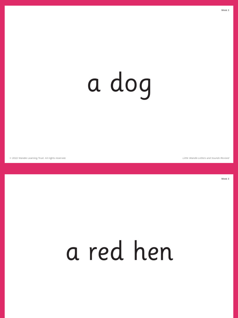 SEND - Phrases and Sentences - Phase 2 - Week 3 | PDF