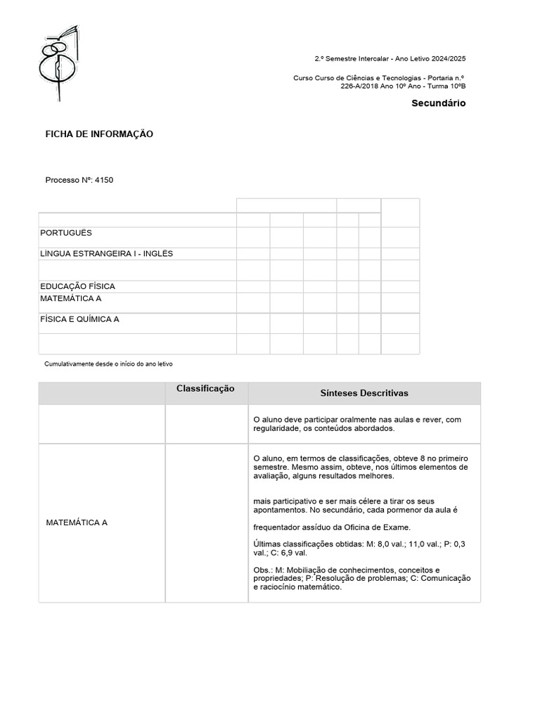 Evaluation Secunda Ry Grade | PDF