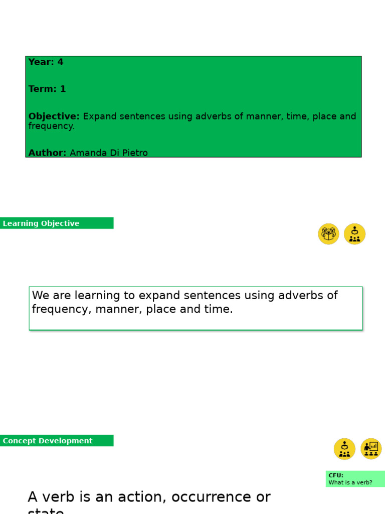 Expanding Sentences with Adverbs | PDF | Adverb | Verb