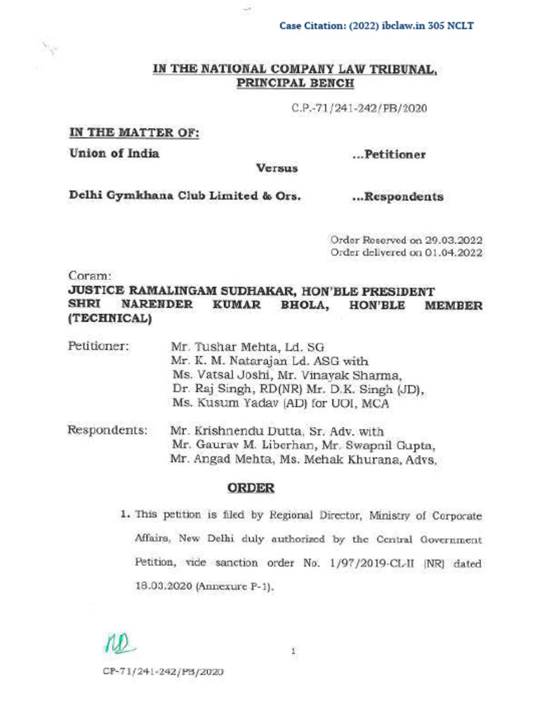2022 NCLT Case Citation Summary | PDF