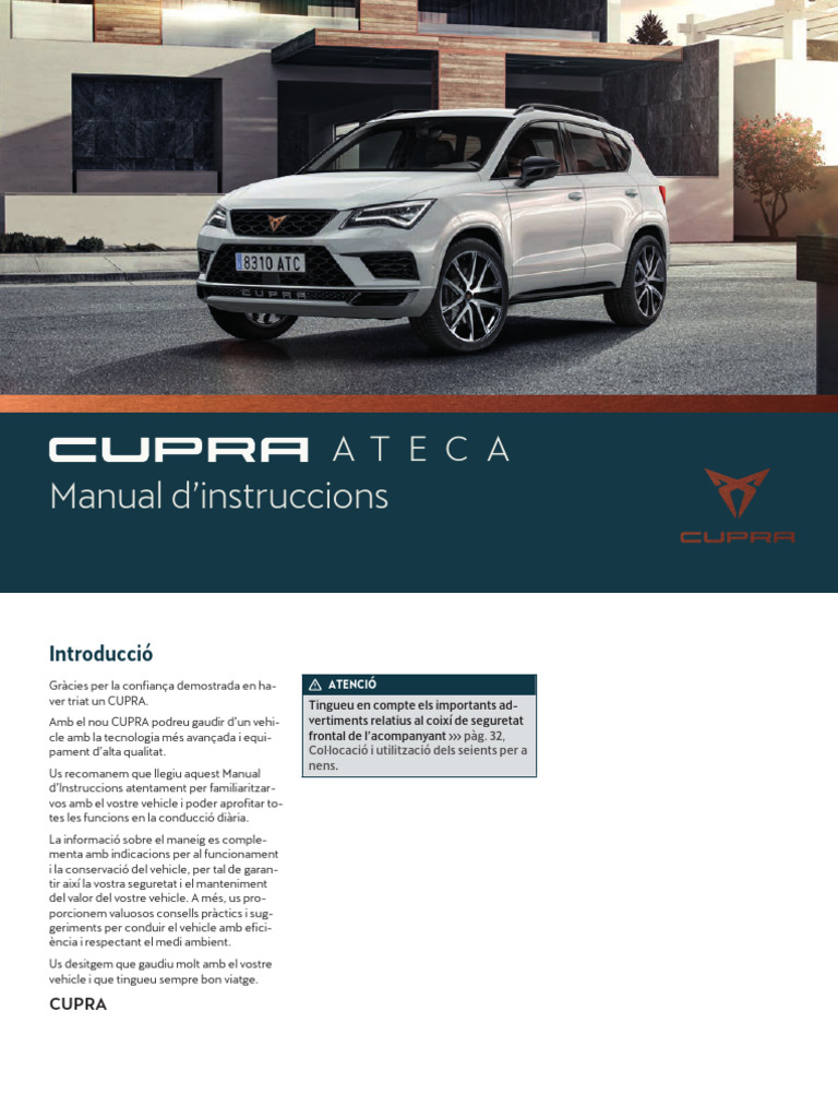 Cupra Ateca Wartungsplan Pdf
