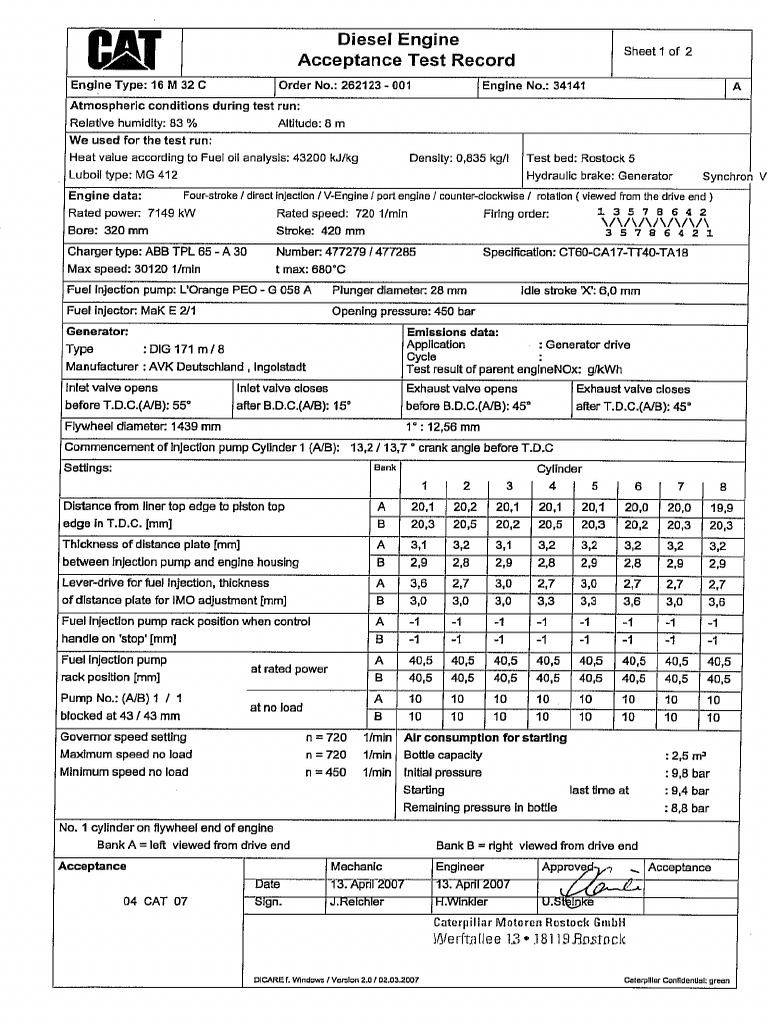 Acceptance Test Record 34141 | PDF