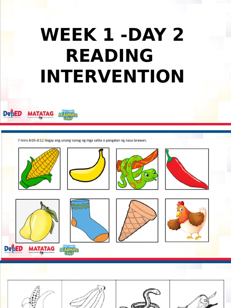 Week1 Day2 Reading Intervention | PDF