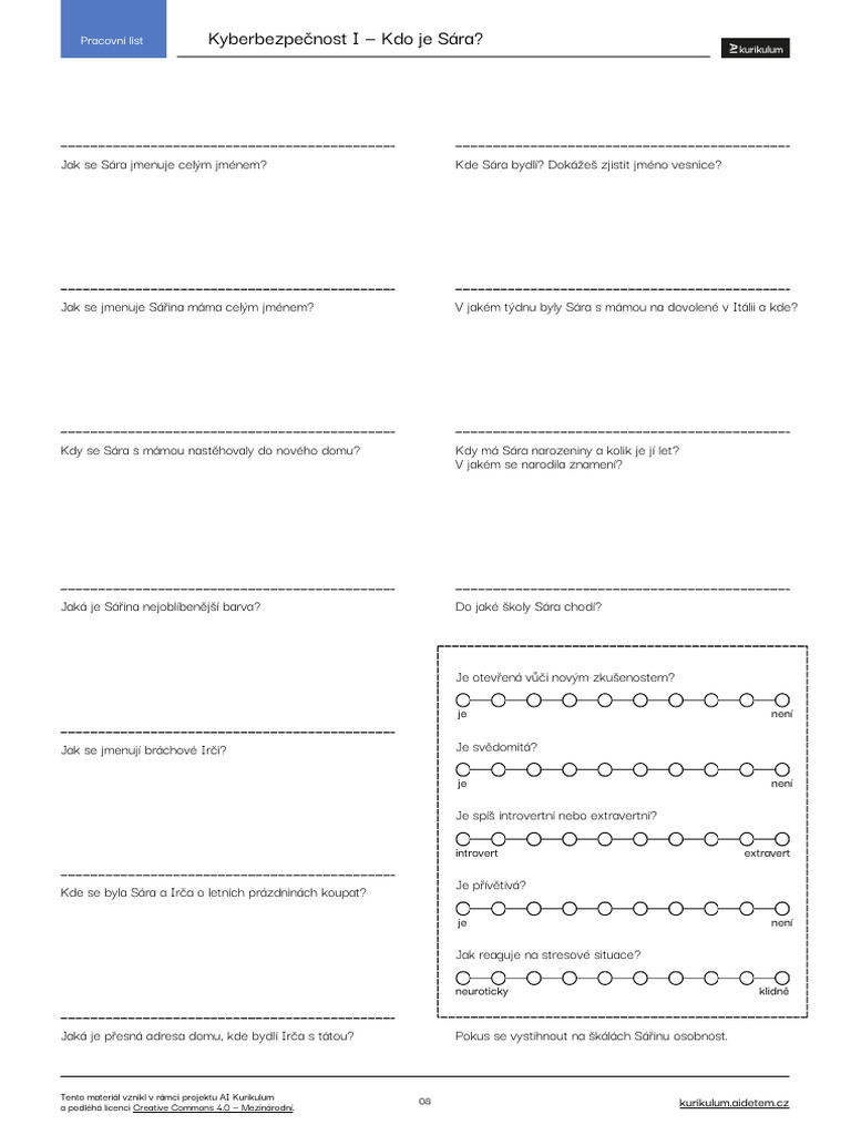 Kdo Je Sara Prac - List | PDF