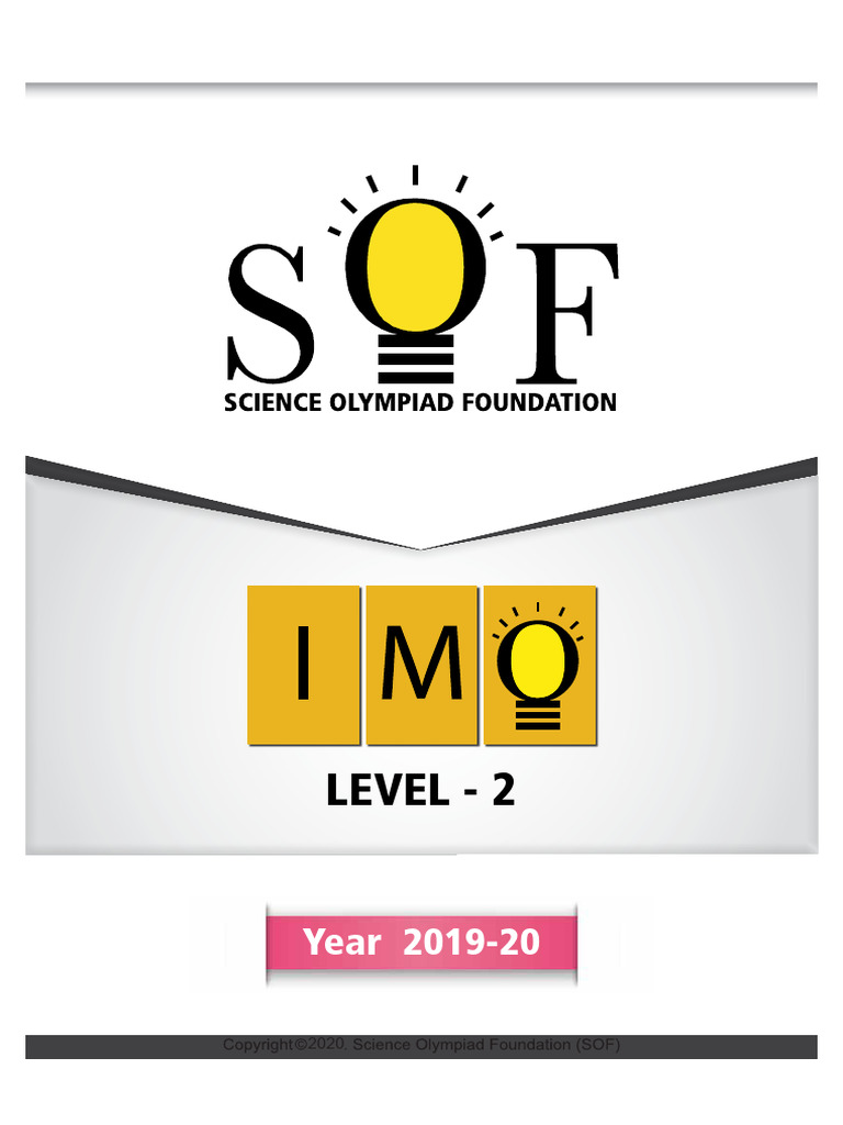 Class 6 Imo Level 2 Privous Years 2016 2020 | PDF | Circle | Area