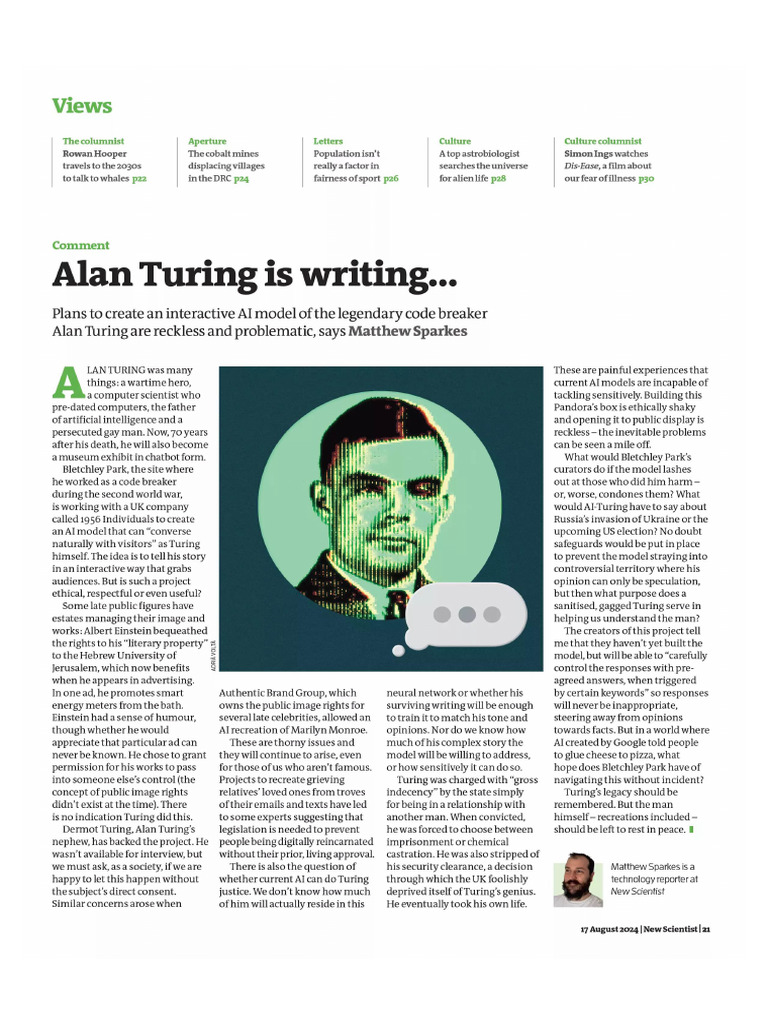 Alan Turin Is Writing... | PDF