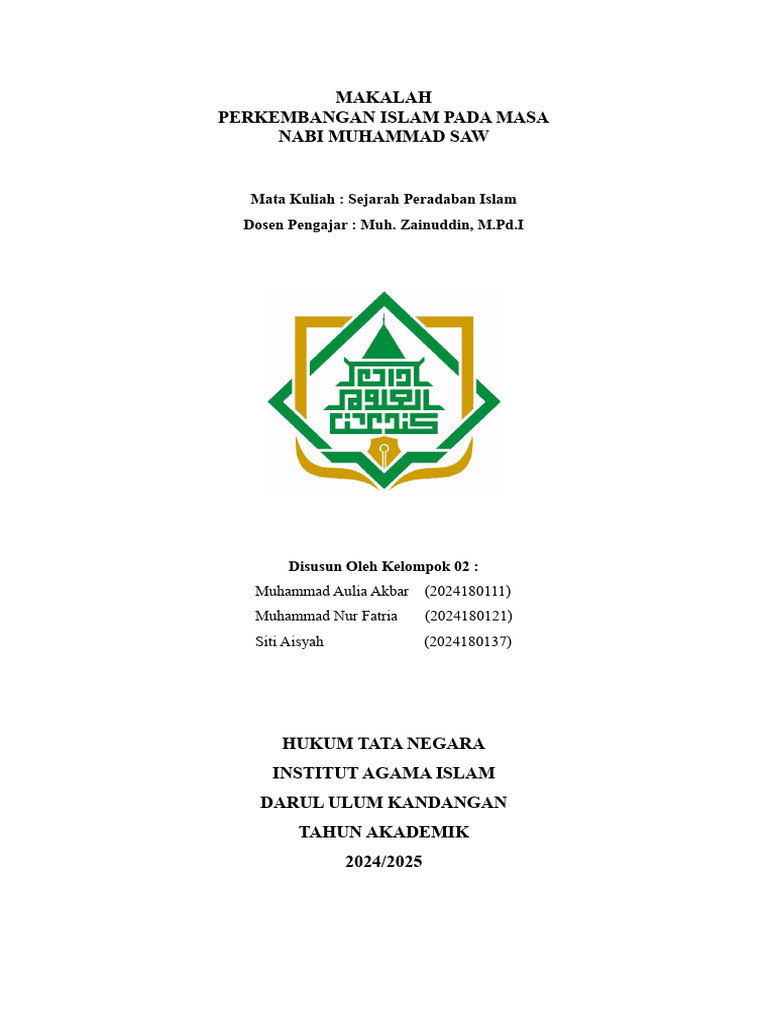 Perkembangan Islam di Era Nabi Muhammad | PDF