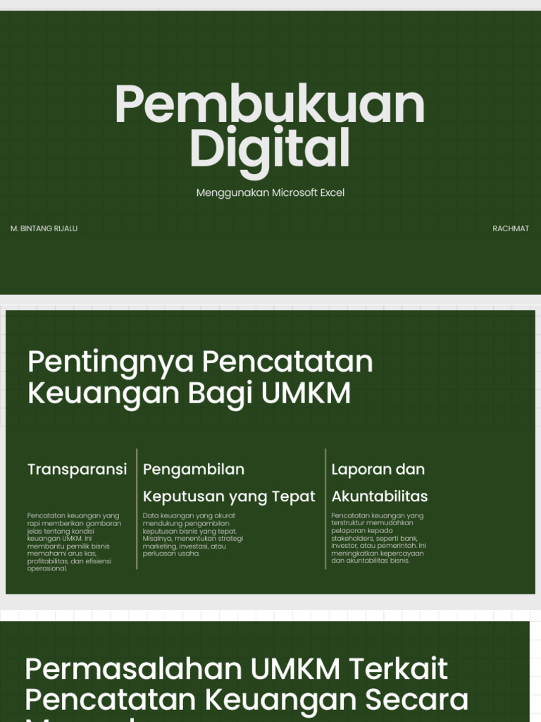 PROKER BINTANG & RACHMAT PEMBUKUAN BERBASIS DIGITAL MENGGUNAKAN MS ...