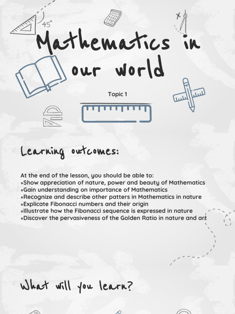MMW Topic 1 Mathematics-In-Our-World (6) | PDF | Mathematics | Numbers