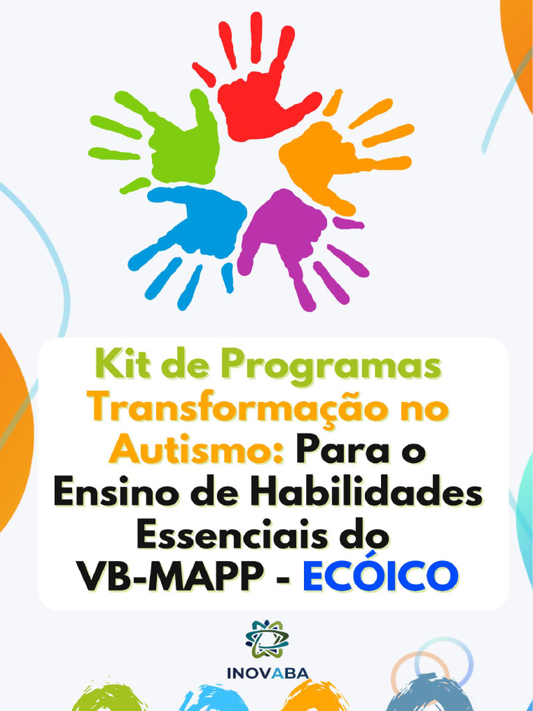 Ecoico Programas Editavel | PDF | Aprendizado | Autismo