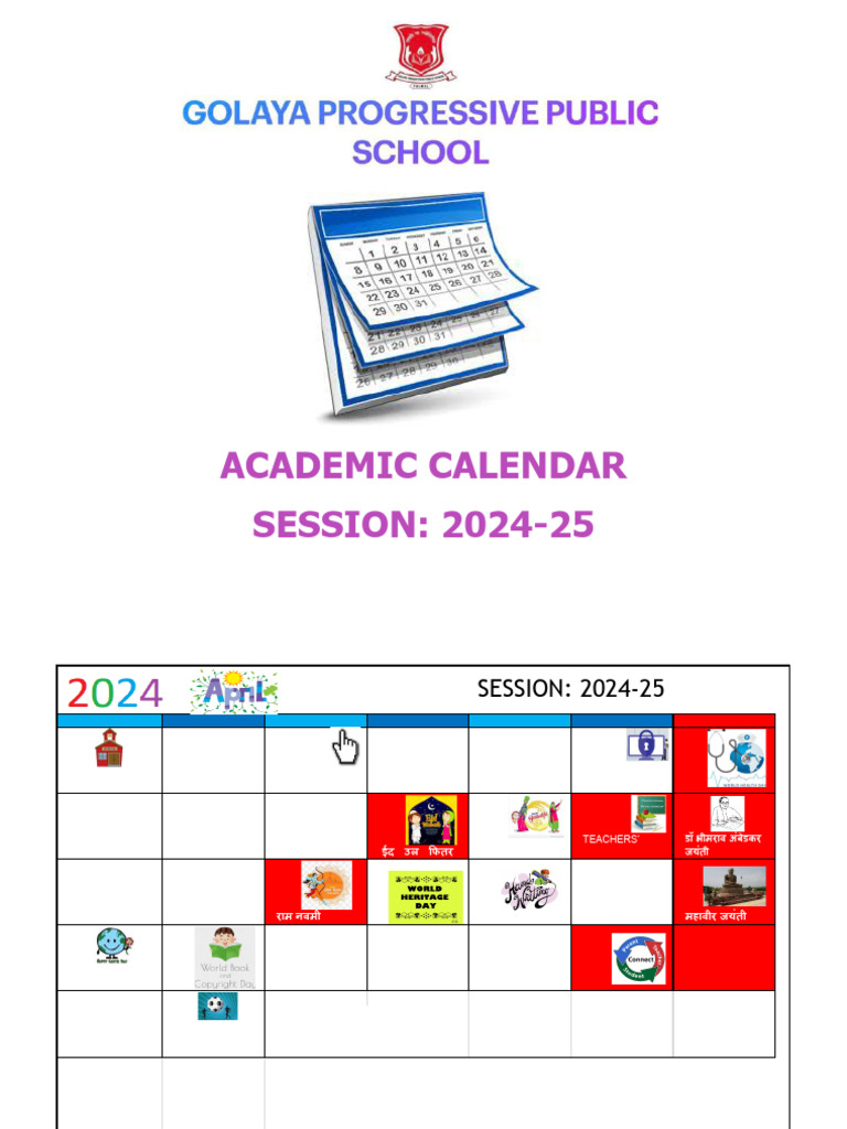 2024-25 Academic Calendar Overview | PDF | Observances
