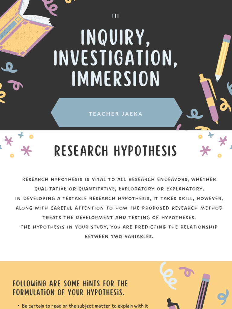 Formulating a Research Hypothesis Guide | PDF