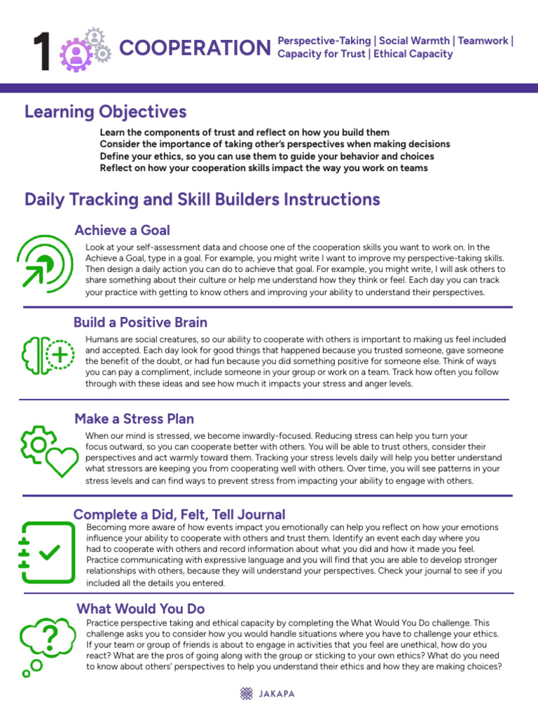 Building Trust and Ethical Cooperation | PDF | Goal | Cooperation