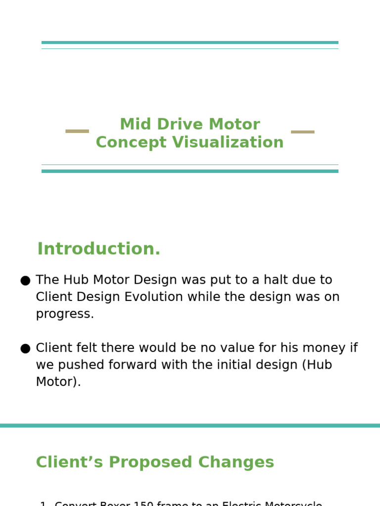 Mid Drive Motor | PDF | Brake | Automotive Industry