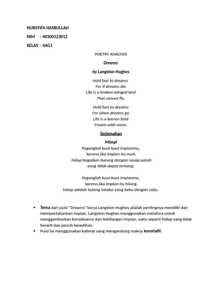 Poetry Analysis | PDF