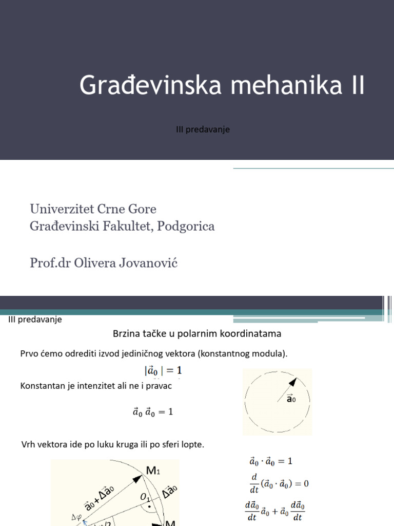 III Predavanje | PDF