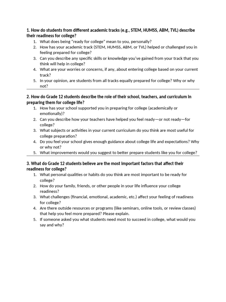 Validated Questionnaire 3 | PDF