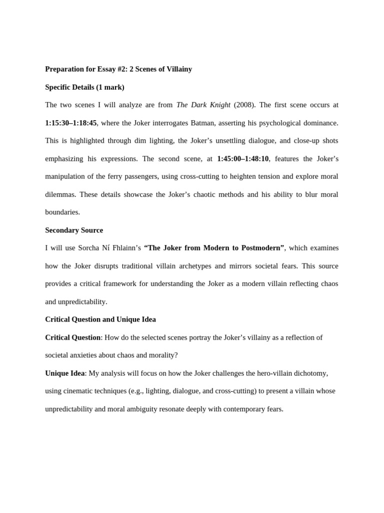 Essay Preparation | PDF