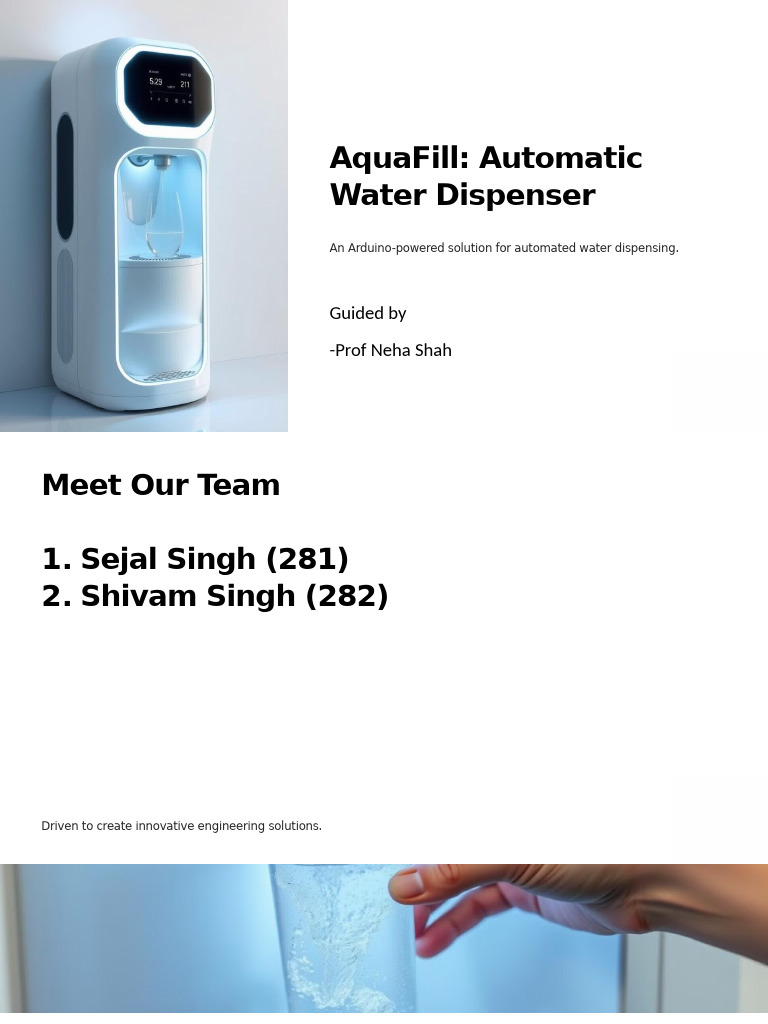 AquaFill Automatic Water Dispenser 1.1 | PDF