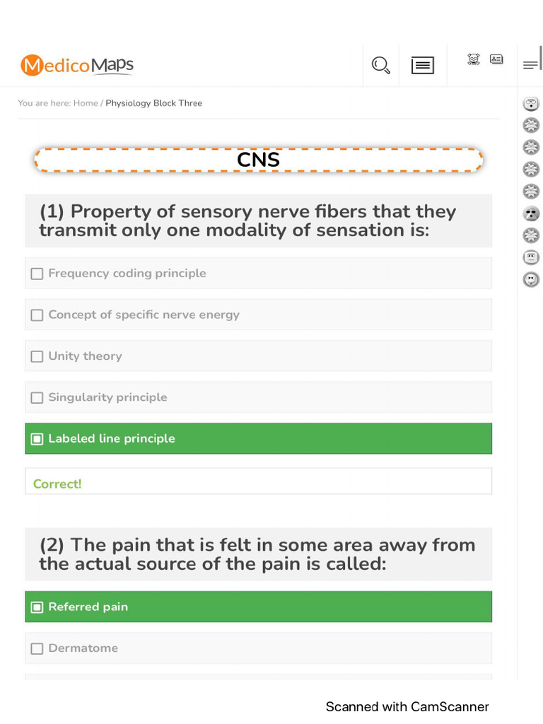 Physio Block 6 Medico Maps | PDF