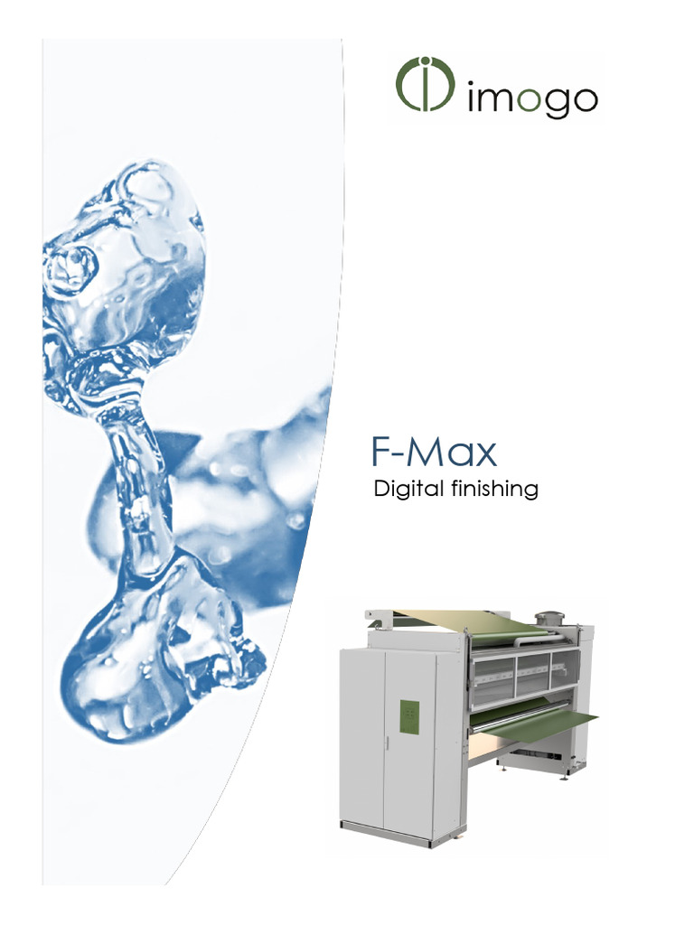 Digital Finishing Solutions with F-Max | PDF | Textiles | Water