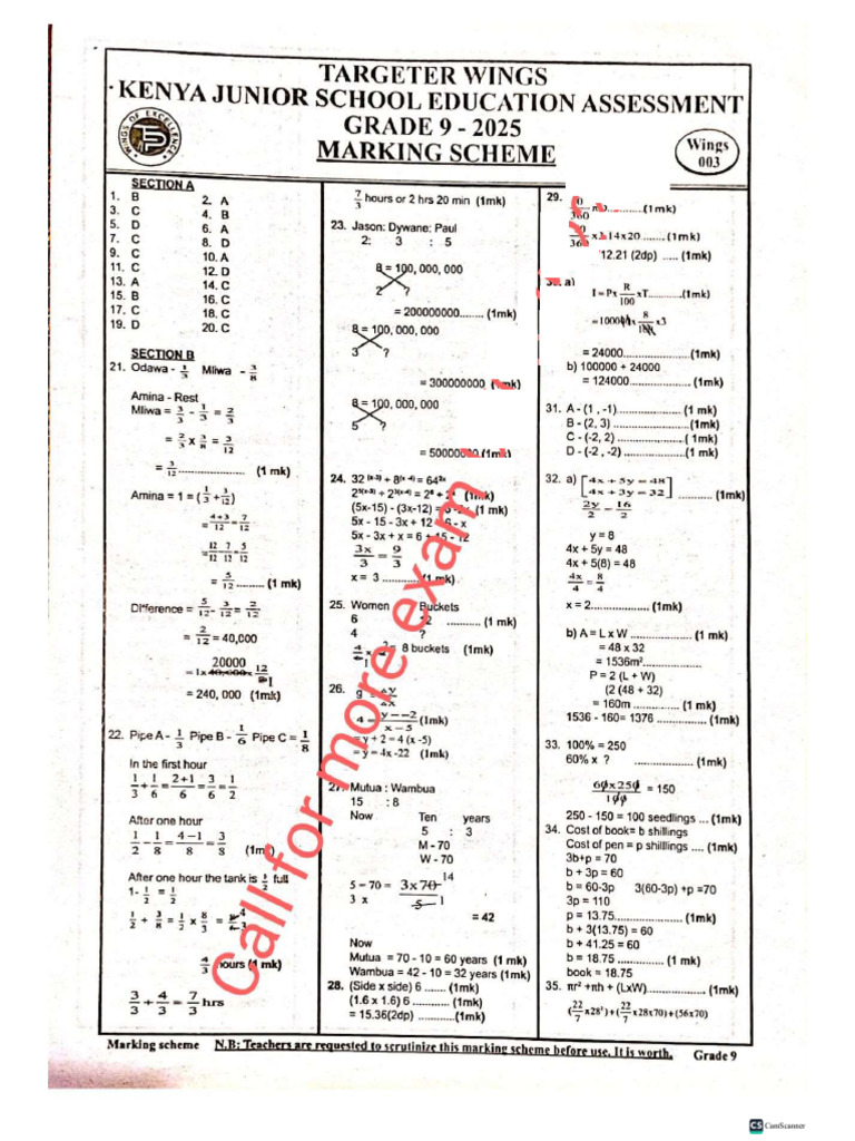 G9 TW003 Answers | PDF