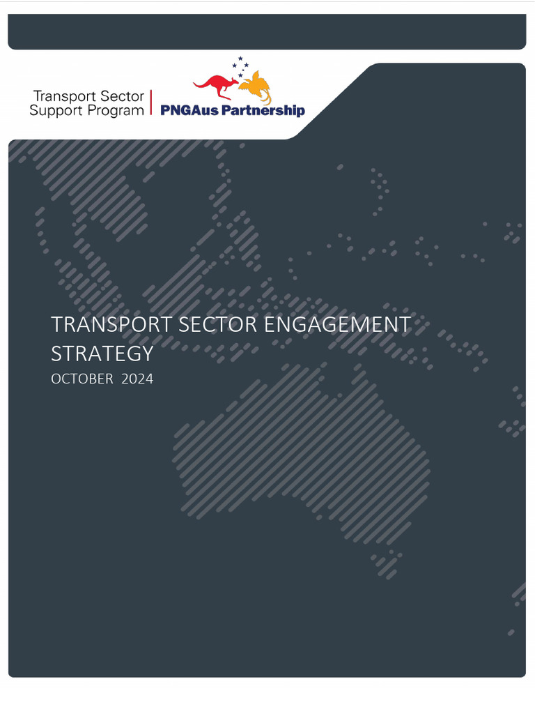 Transport Sector Engagement Strategy | PDF | Governance | Infrastructure