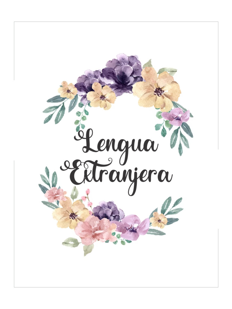 Lengua Extranjera: Guía PDF | PDF