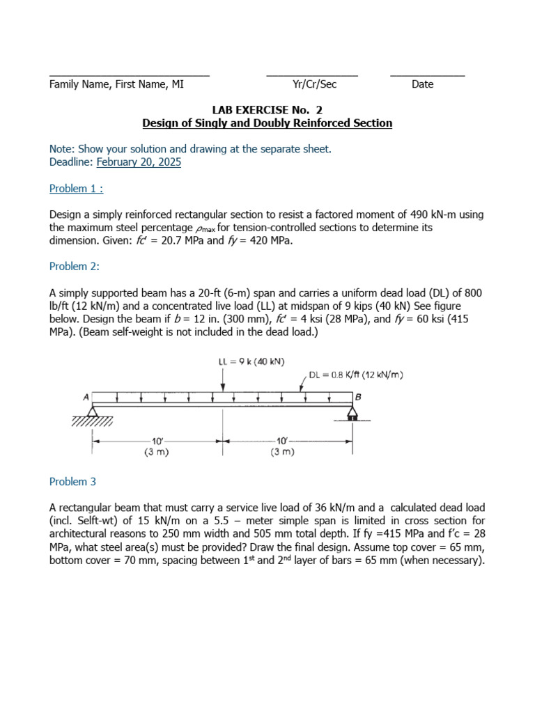 Exercise2-Doubly_Reinforced (1) | PDF