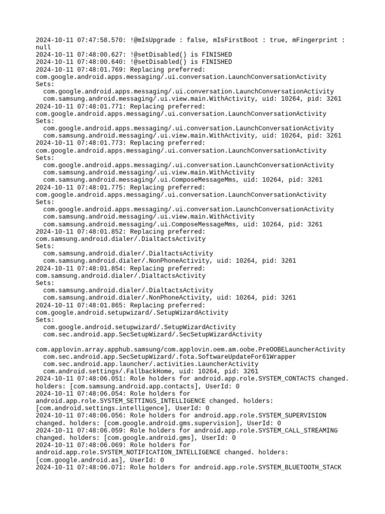 PM Debug Info | PDF | Android (Operating System) | Operating System Technology