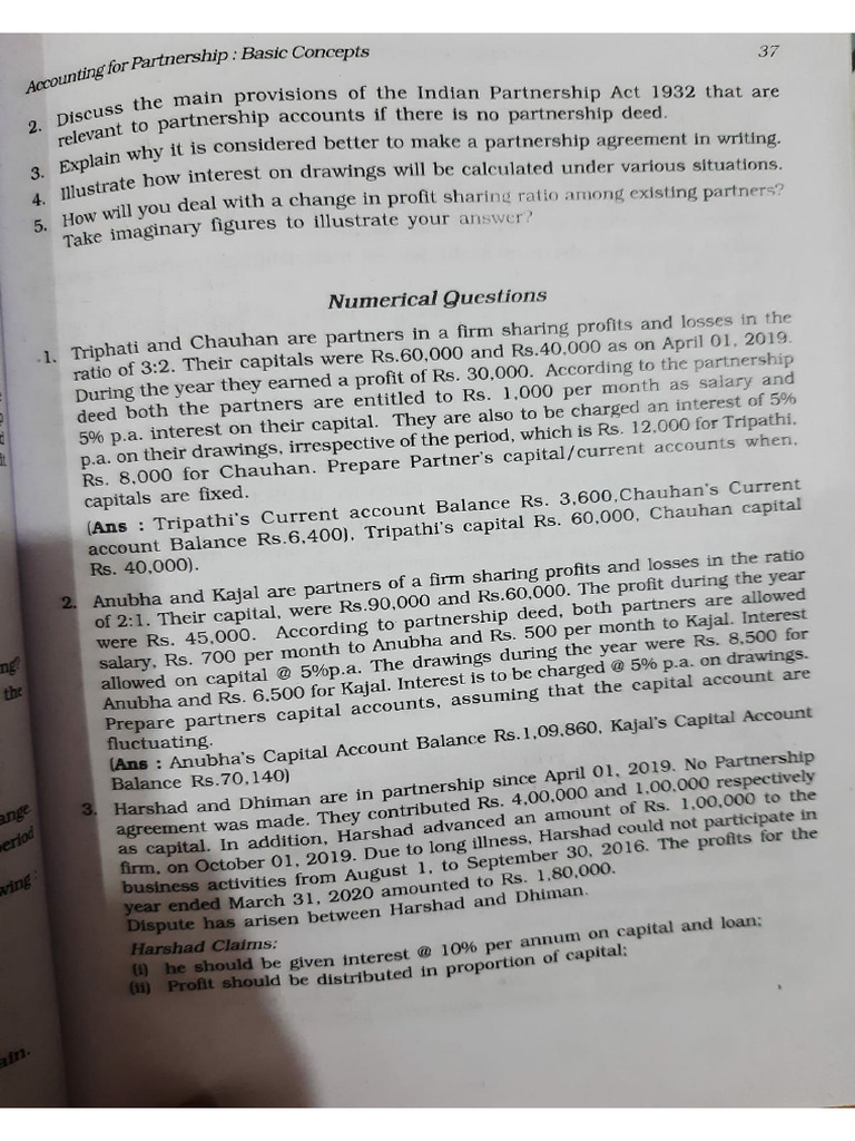 Accounts CLASS 12th - Accounting For Partnership Firms - NCERT ...