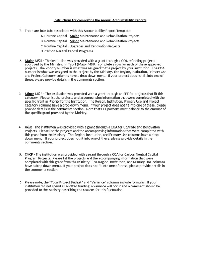 Carg Template 11 Annual Accountability Report | PDF | British Columbia ...